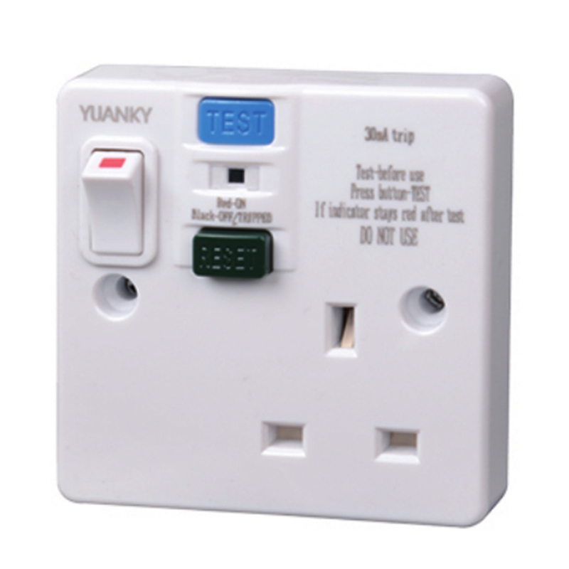 Rcd Protector 13A 16A Single Pole Plastic Metal Switched Socket Rcd ...