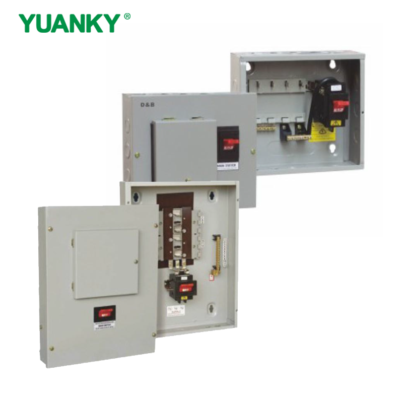 YUANKY D3-S-4-S 100A 120/240VAC Load Centers & Distribution Board Box ...